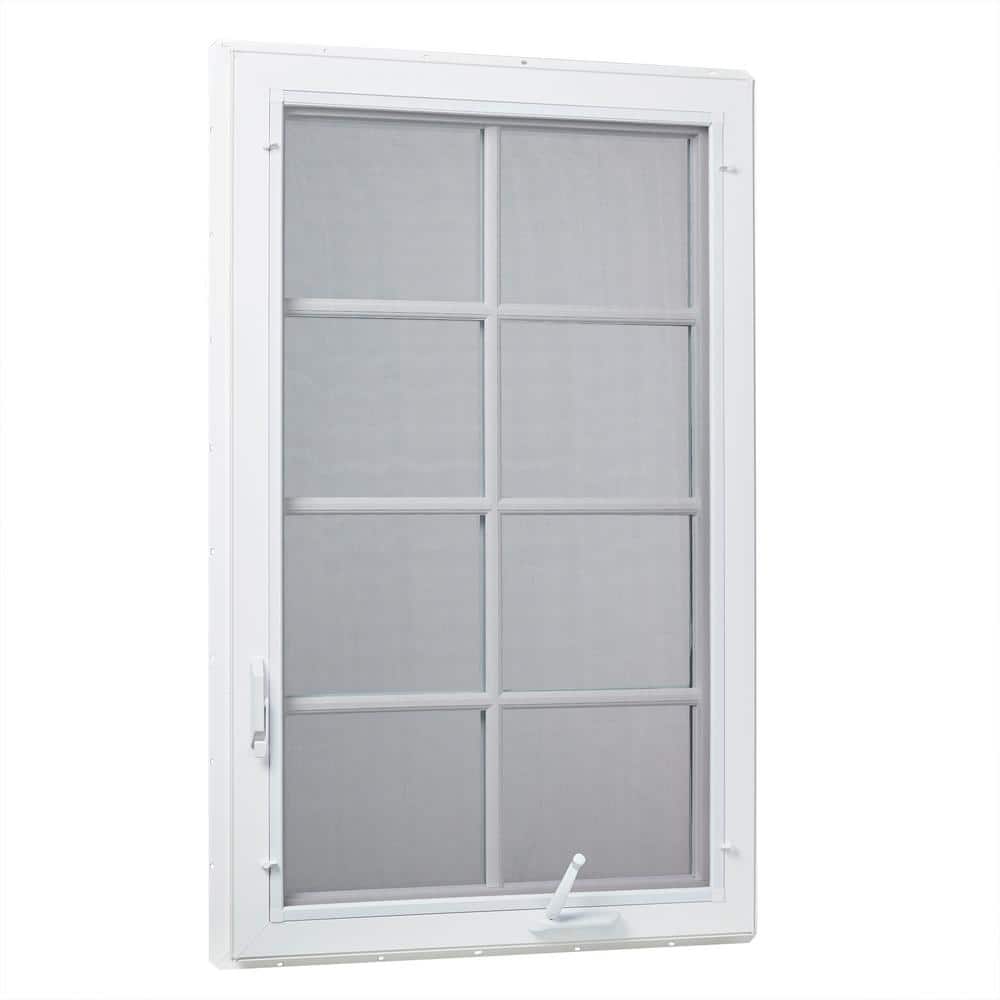 TAFCO WINDOWS 30 in. x 60 in. White Double Insulated Glass Left-Hand ...