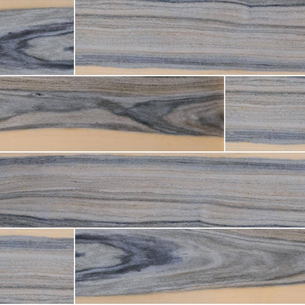 MSI Sardinia Azul 8 in. x 48 in. Matte Porcelain Floor and Wall Tile (7 ...