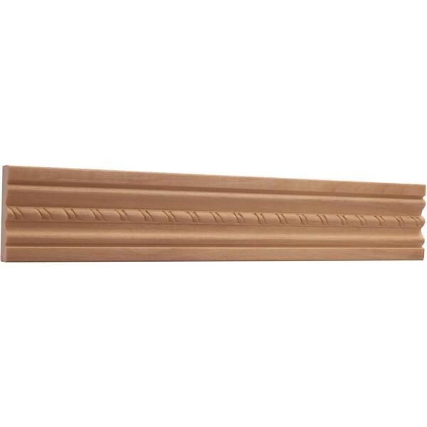 Ornamental Mouldings 1.5 in. D x 2.125 in. W x 82 in. L Unfinished ...