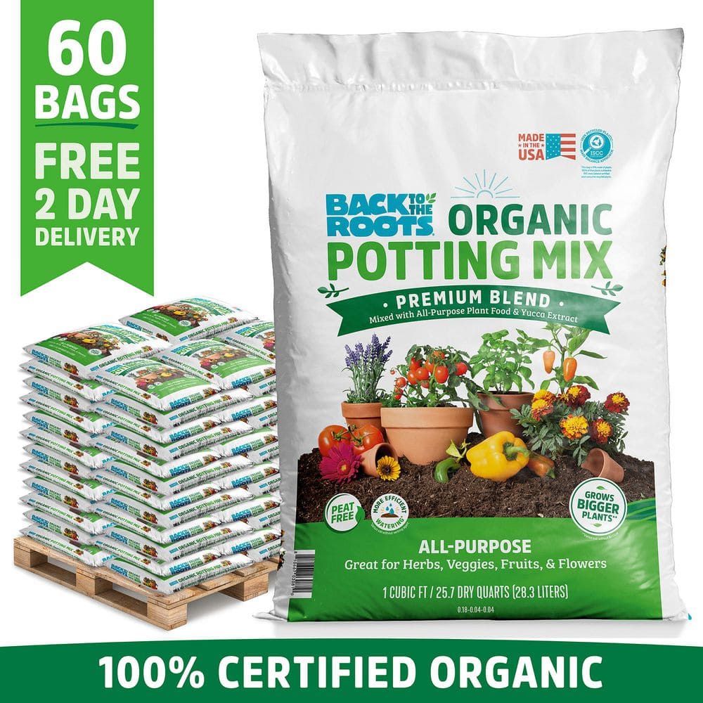 Reviews for Back to the Roots Organic Bulk Potting Mix Soil Pallet (60 ...