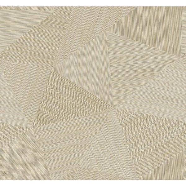 Seabrook Designs 60.75 sq. ft. Metallic Oat Middleton Triangles ...