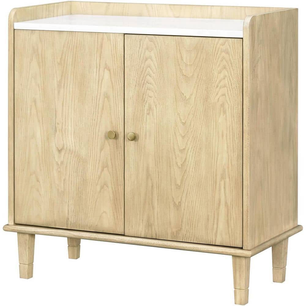 Livabliss Becki Owens Contemporary Arista Cabinet with Gallery Top, Tan ...
