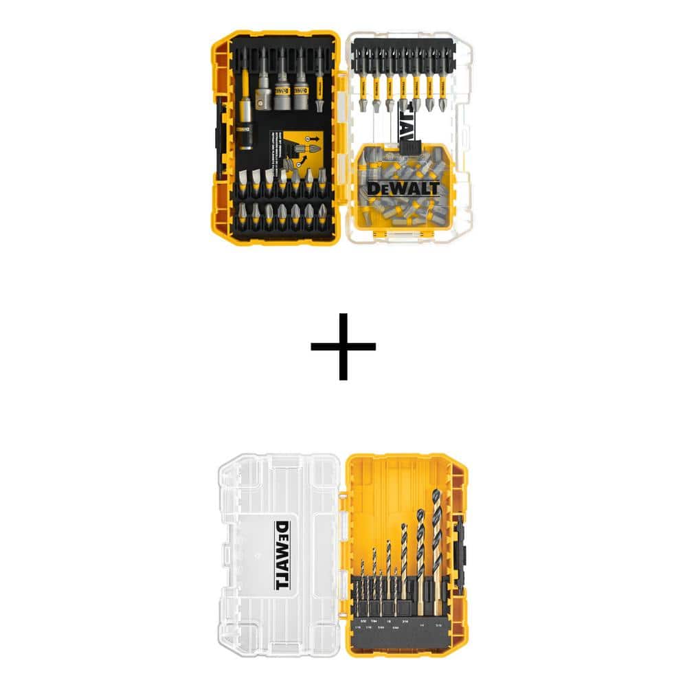 DEWALT MAXFIT ULTRA 1/4 in. Hex Steel Screwdriving Bit Set (50-Piece ...
