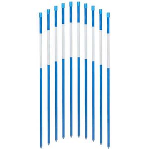 FiberMarker 48 in. Blue Driveway Markers 1/4 in. Dia Snow Poles with ...