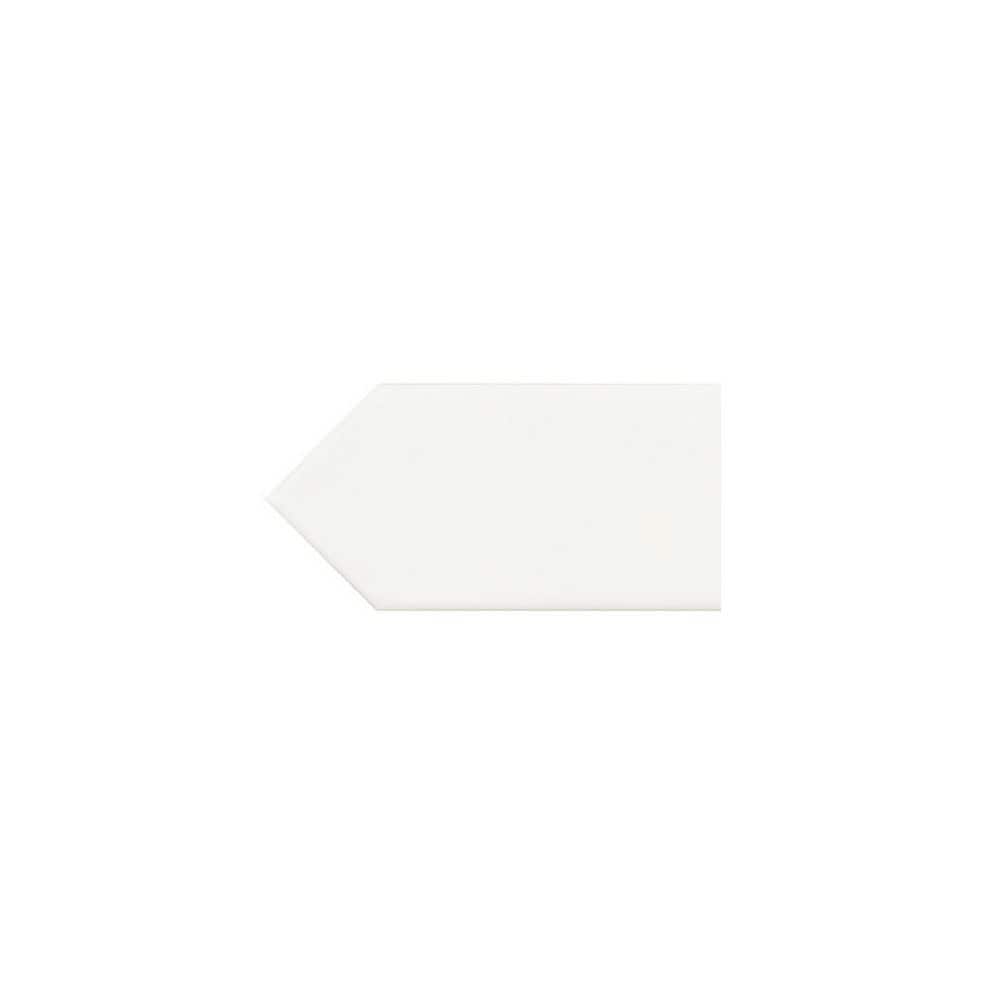 Jeffrey Court Take Home Tile Sample - Matte White 3 in. x 6 in. Ceramic ...