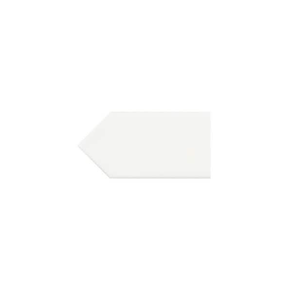 Jeffrey Court Take Home Tile Sample - Matte White 3 in. x 6 in. Ceramic ...