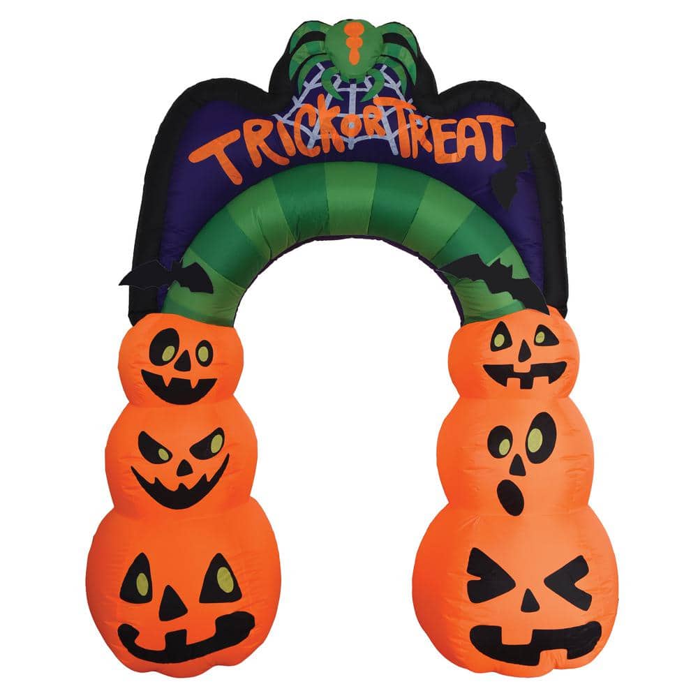 Joiedomi 7 ft. Multicolor Polyester Indoor Outdoor Pumpkin Arch ...