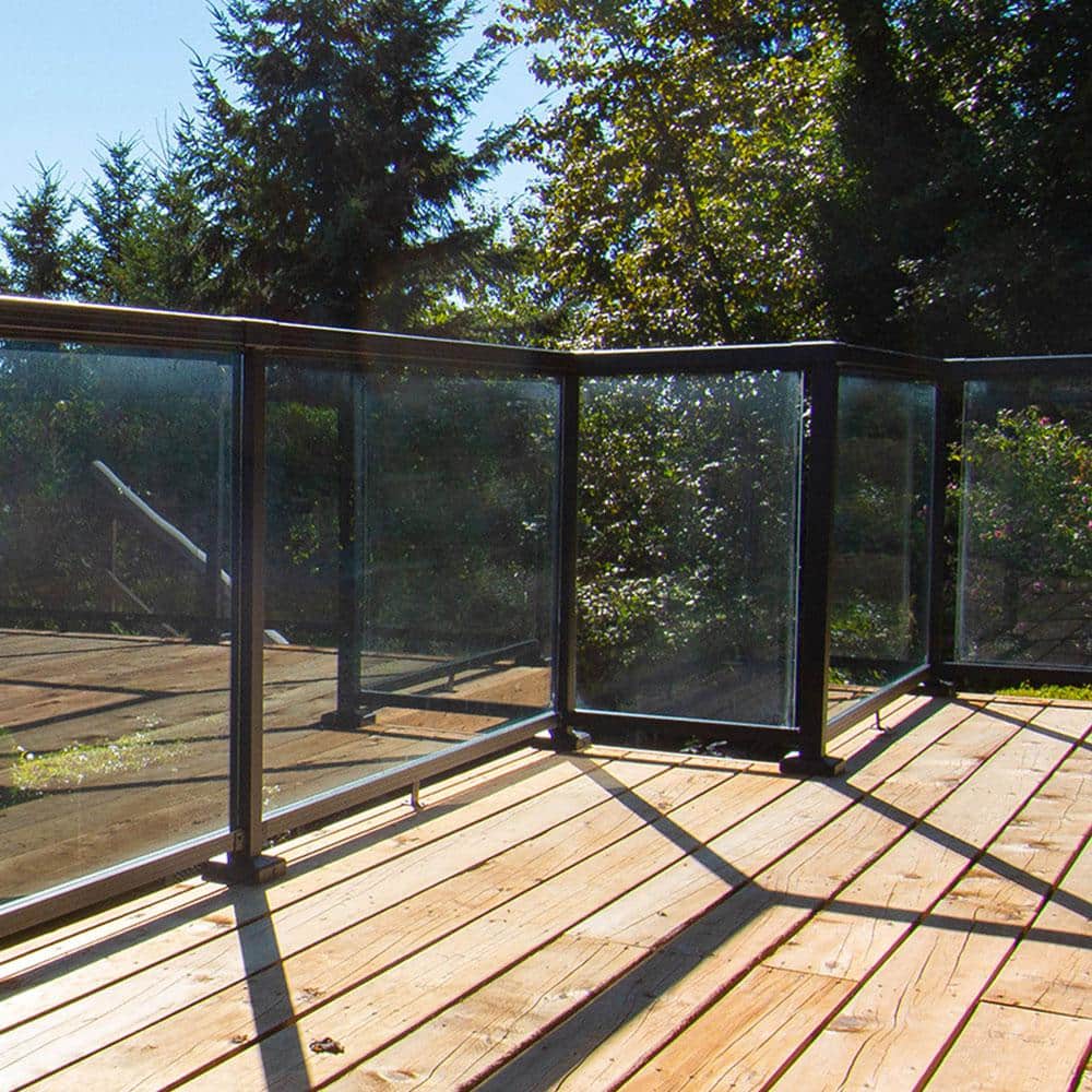 PEAK Aluminum Railing 36-5/16 in. H x 21 in. W Aluminum Deck Railing ...