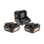 RIDGID 18V Cordless 175-Watt Power Inverter Kit with 2.0 Ah Battery and ...