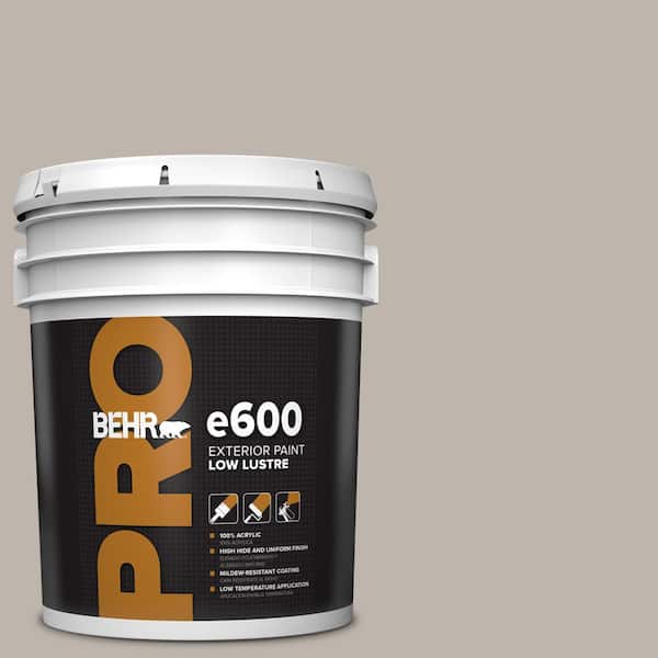 BEHR PRO 5 gal. #PPU18-12 Graceful Gray Low Luster Exterior Paint ...