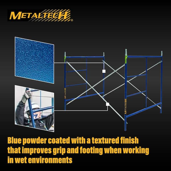 MetalTech Saferstack Scaffold Section, 1-Story Scaffolding Frame Set ...