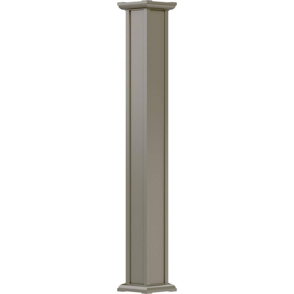 AFCO 8' x 5-1/2" Endura-Aluminum Acadian Style Column, Square Shaft ...