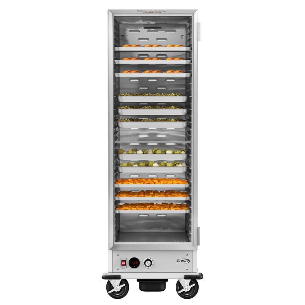 Koolmore 33 in. Commercial Non-Insulated Heated Holding Cabinet with 36 ...