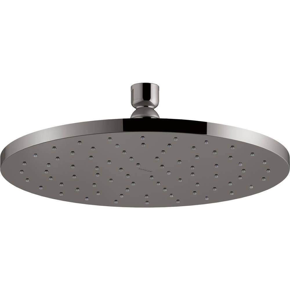 KOHLER 1-Spray Patterns 10 in. Single Ceiling Mount Rain Fixed Shower ...
