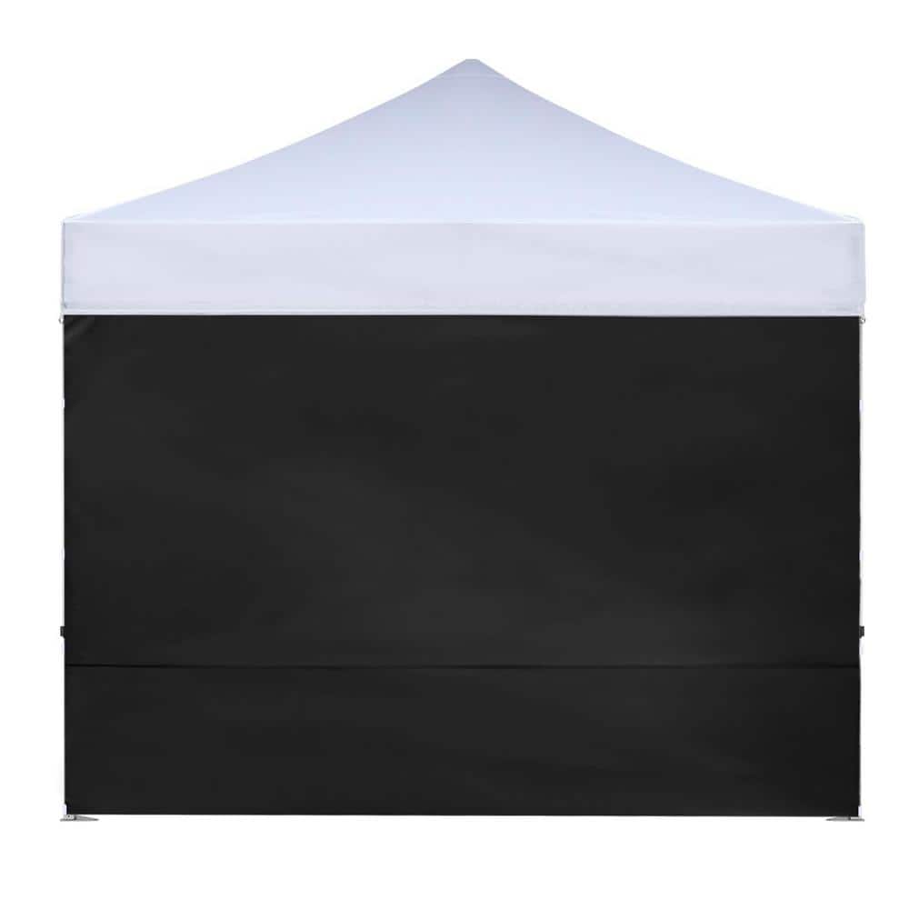 CoastShade 10 ft. x 10 ft. Black SunWall Canopy Wall Sidewall Canopy ...