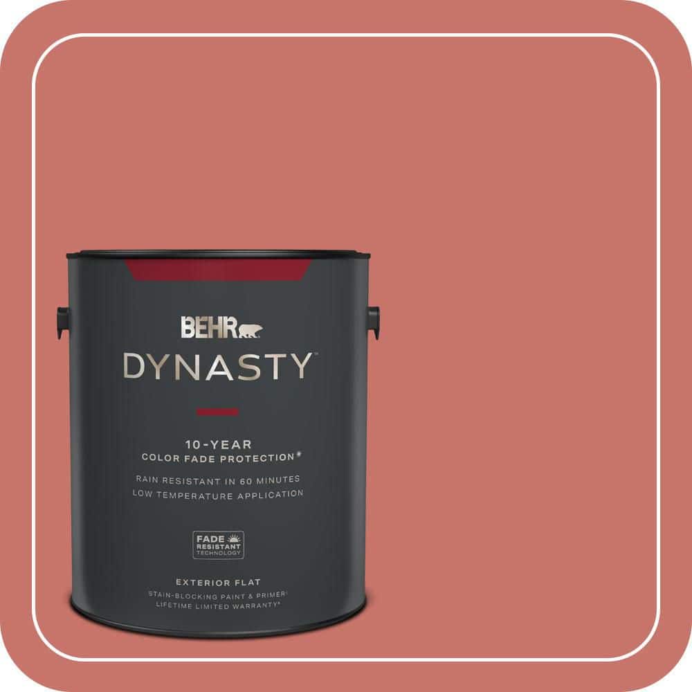 BEHR DYNASTY 1 gal. #180D-5 Sahara Sun Flat Exterior Stain-Blocking ...