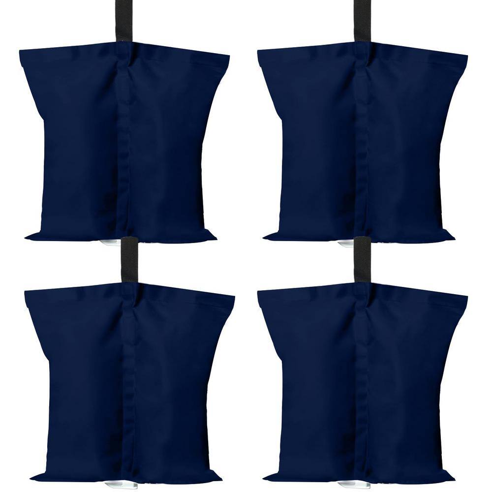 Angel Sar Canopy Weights Gazebo Tent Sand Bags in Navy Blue, 4-Pack ...