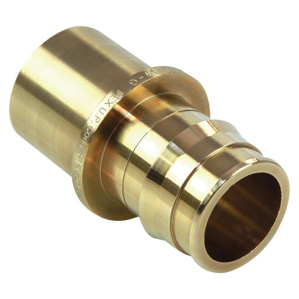 Uponor ProPEX 1 in. PEX-A Expansion Barb x 1 in. Copper Lead-Free Brass Male Sweat Fitting ...