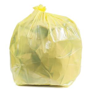 Plasticplace 32-33 Gal. Yellow Trash Bags (Case of 100)-W33Y15 - The ...