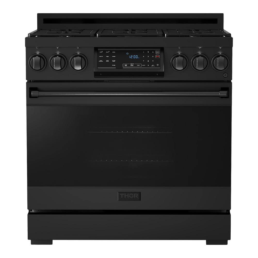 Thor Kitchen Gordon Ramsay Series 36 in. 6 Burners Freestanding Gas ...