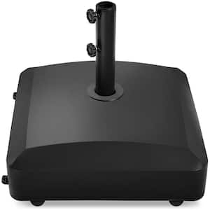 15 lb. Plastic Patio Umbrella Base Outdoor Heavy Duty Fillable Square ...