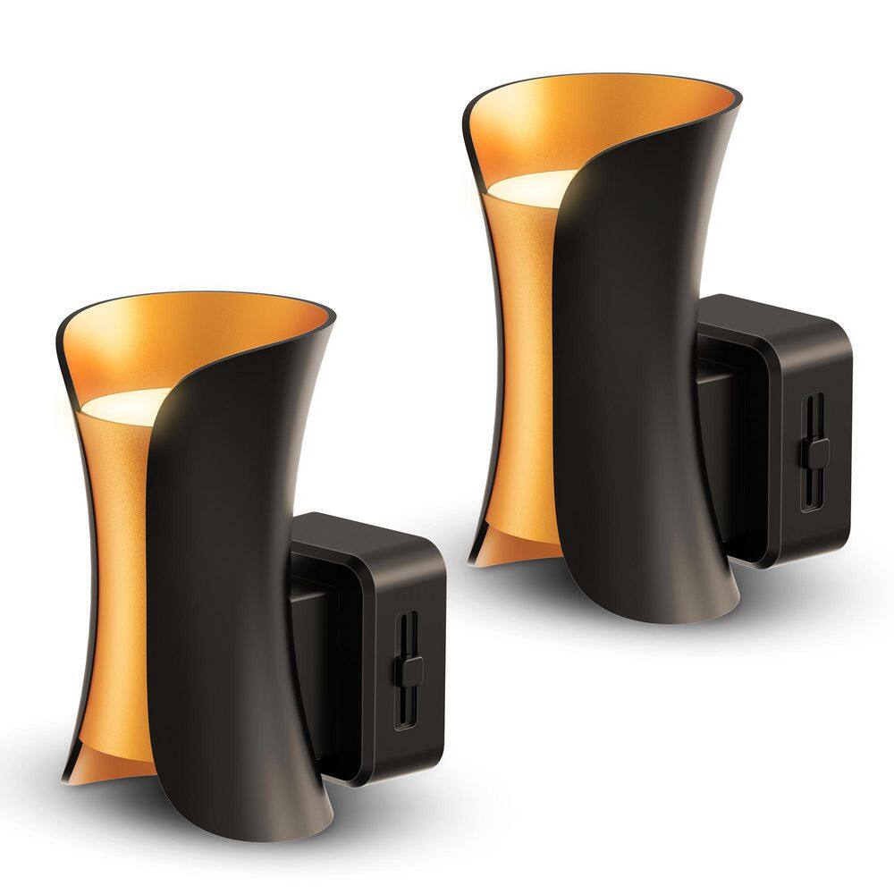 YANSUN 1-Light Dimmable LED Night Lights Plug into Wall-0-100LM, 3000K ...