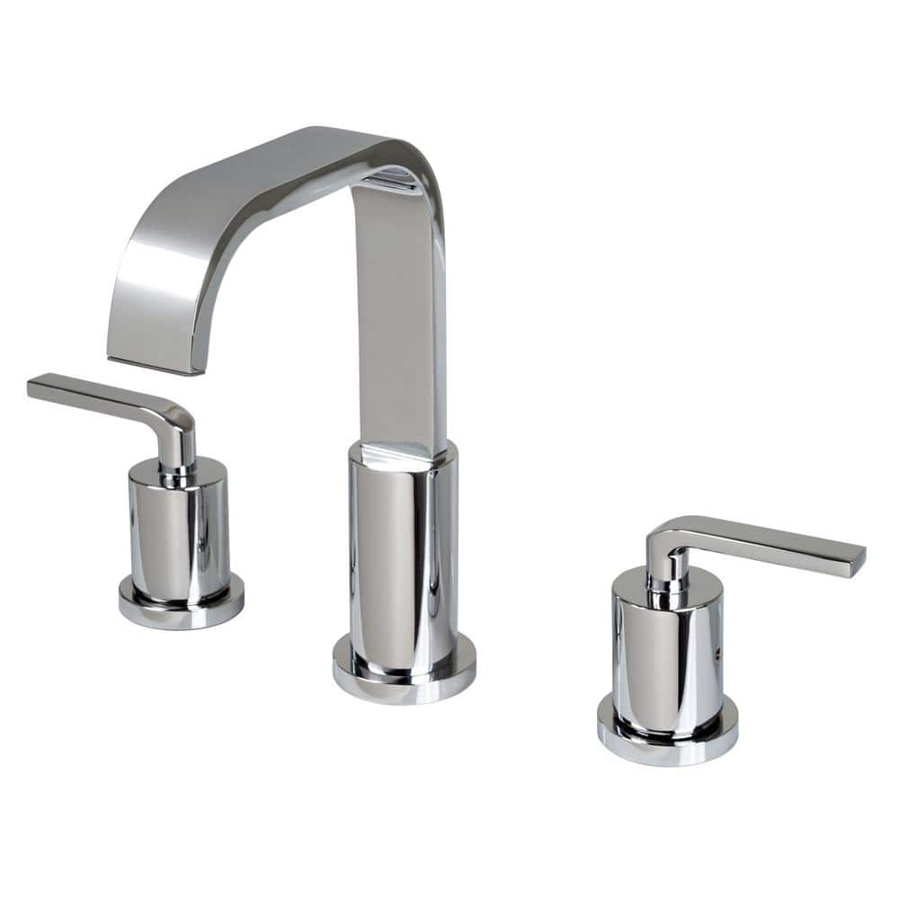 LUXIER Contemporary 8 in. Widespread 2-Handle Bathroom Faucet with Pop ...