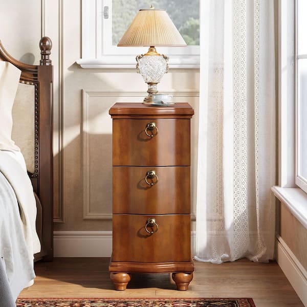 TRIBESIGNS WAY TO ORIGIN Kerlin 11 in. W Walnut 2-Pieces Brown Fully ...