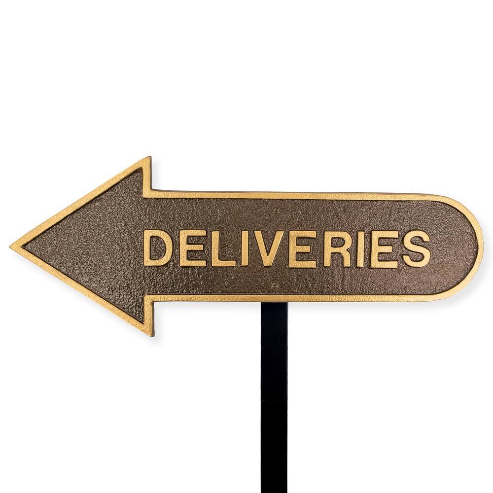 Montague Metal Products 6 in. x 15.5 in. Left Arrow Deliveries ...