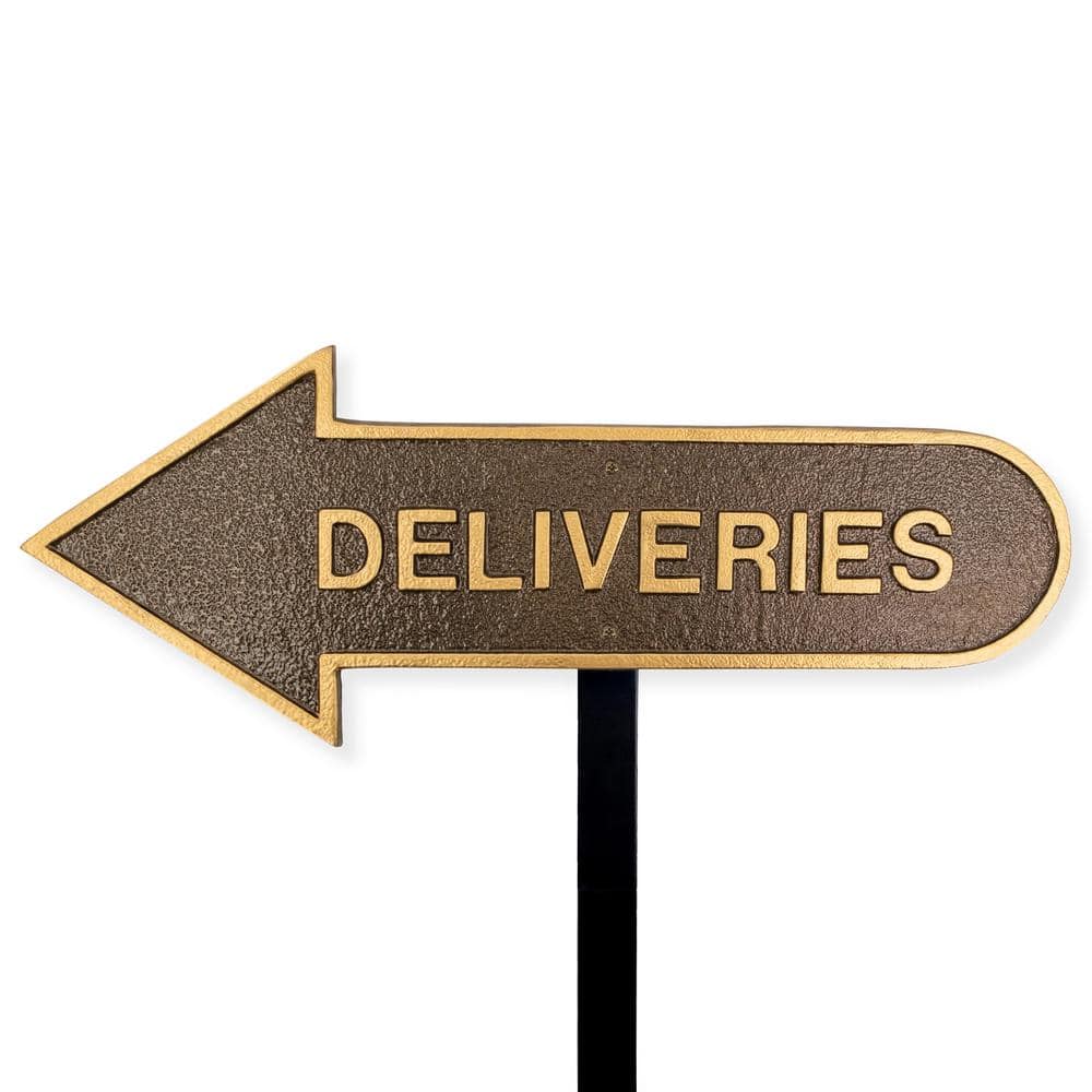 Montague Metal Products 6 in. x 15.5 in. Left Arrow Deliveries ...