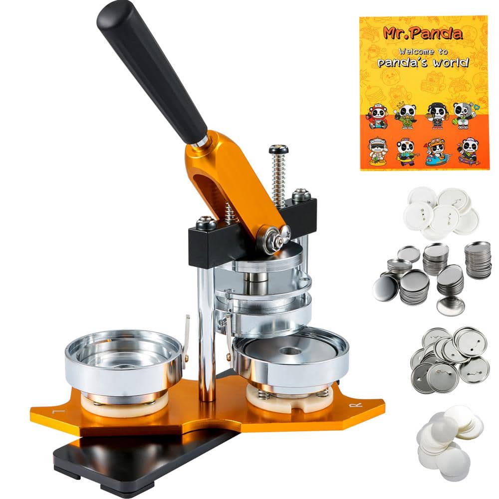 SVOPES Button Maker Machine, 75 mm Badge Punch Press Kit, DIY Pin Maker ...