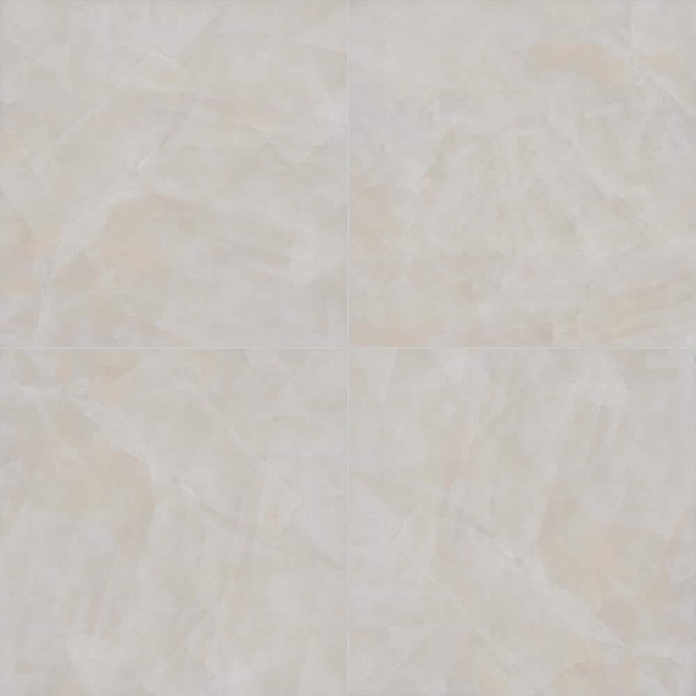 MSI Titanium Mist 17 in. x 17 in. Glossy Ceramic Floor and Wall Tile (2 ...