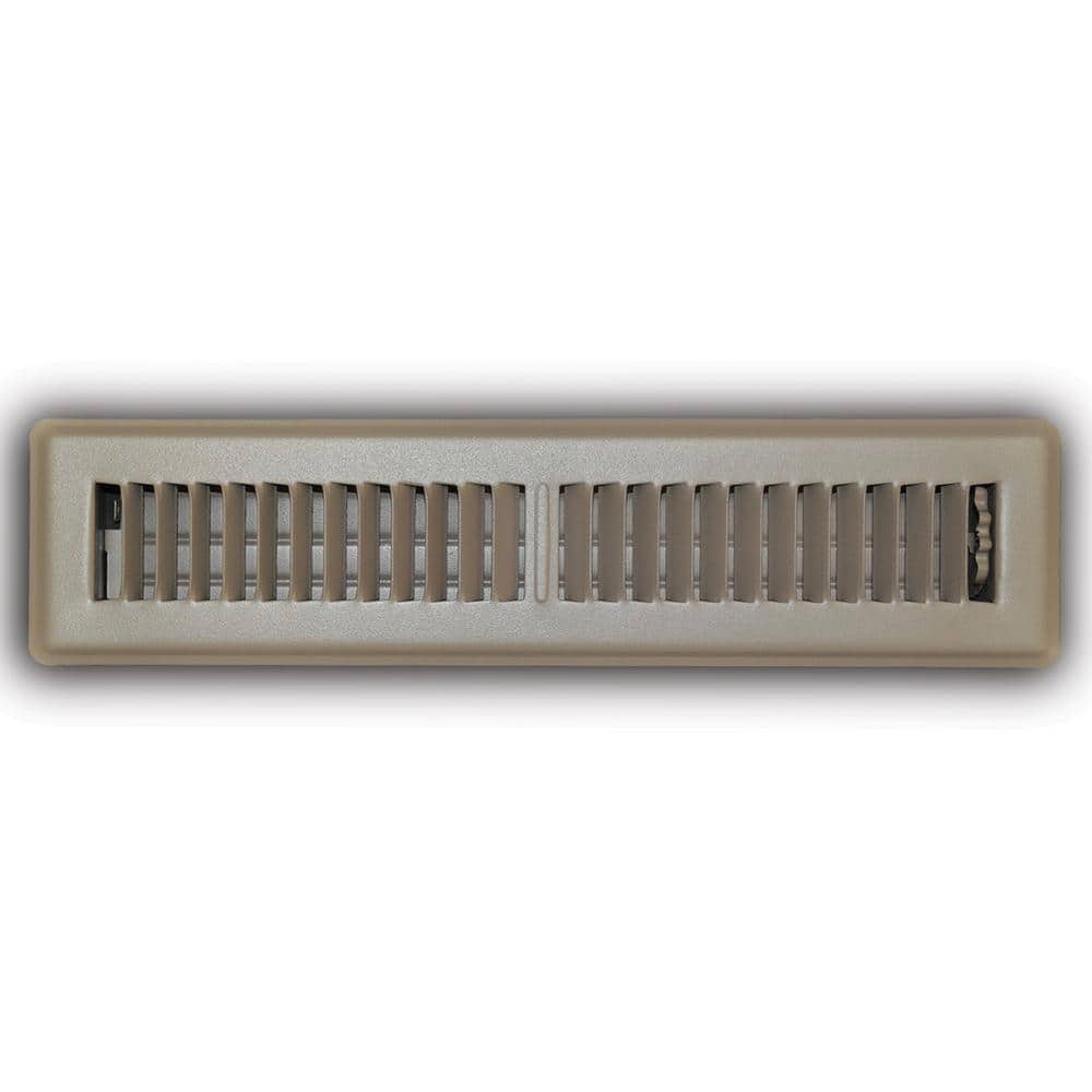 Everbilt 2 in. x 14 in. 2-Way Steel Floor Register in Brown E150MB02X14 ...