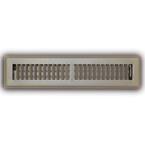 Everbilt 2 in. x 14 in. 2-Way Steel Floor Register in Brown E150MB02X14