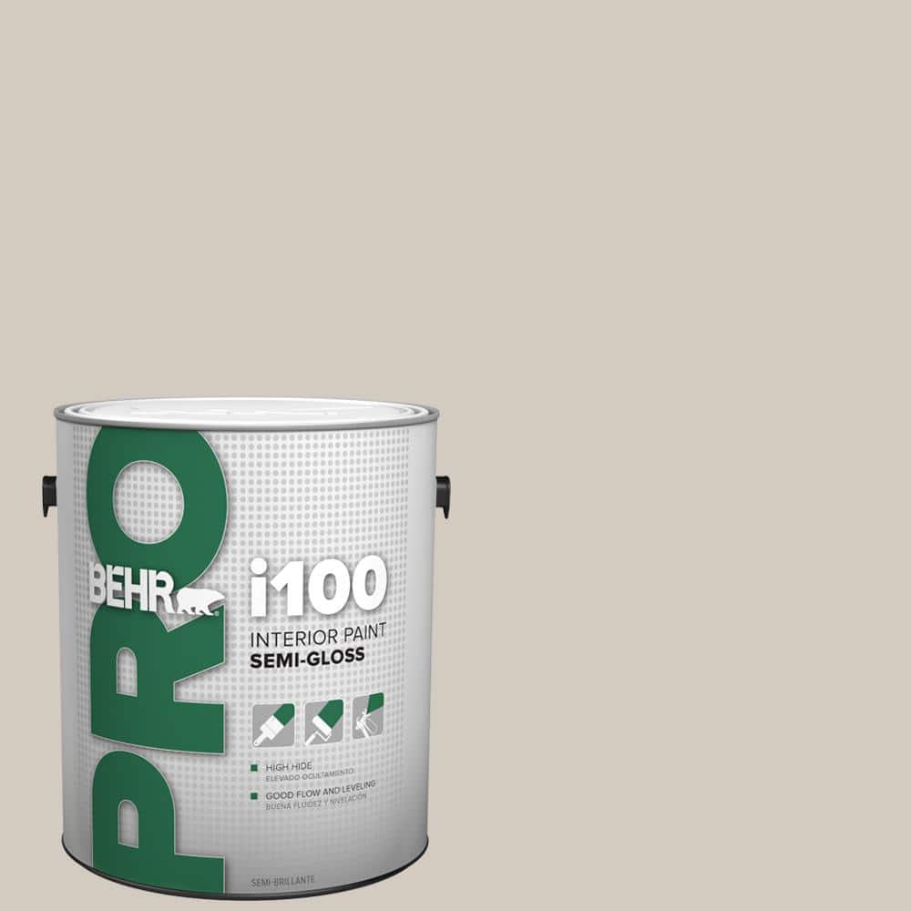 BEHR PRO 1 gal. #N220-2 Ashen Tan Semi-Gloss Interior Paint PR17001 ...