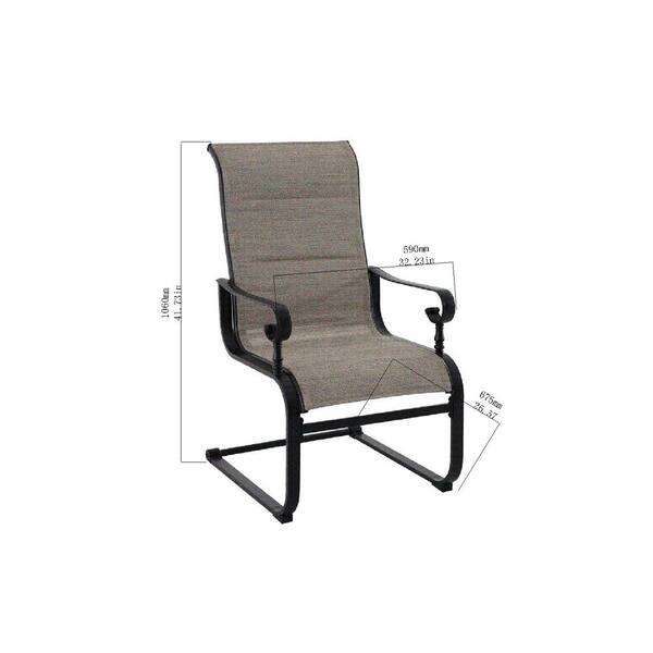 Hampton Bay Glenridge Falls 7-Piece Metal Padded Sling Rectangular ...