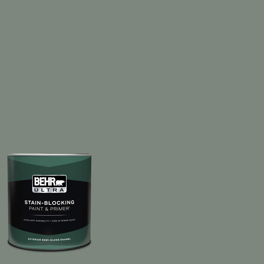 BEHR ULTRA 1 qt. #700F-5 Wild Sage Semi-Gloss Enamel Exterior Paint ... BEHR ULTRA 1 qt. #700F-5 Wild Sage Semi-Gloss Enamel Exterior Paint ...