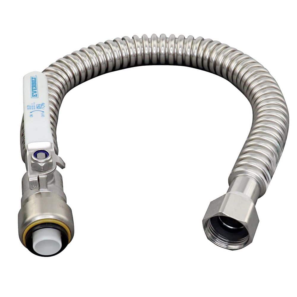 Everbilt 3/4 in. PTC x 3/4 in. FIP x 18 in. Corrugated Stainless Steel ...