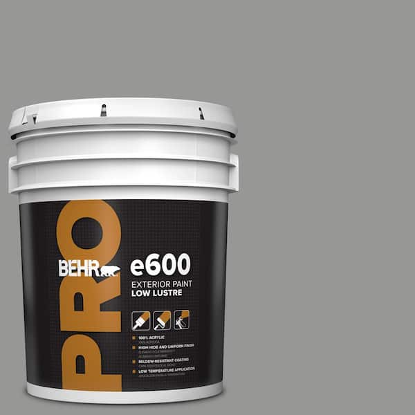 BEHR PRO 5 gal. #PPU24-19 Shark Fin Low Luster Exterior Paint PR62005 ...