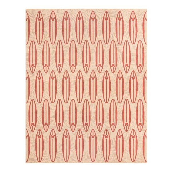 Disney Mickey Mouse Surfboard Sand/Red 9 ft. x 13 ft. Geometric/Animal ...