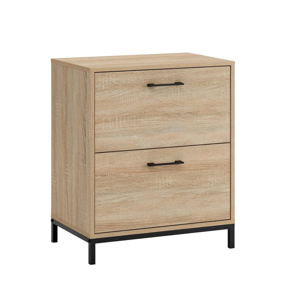 SAUDER North Avenue Charter Oak Decorative Lateral File Cabinet with 2 ...