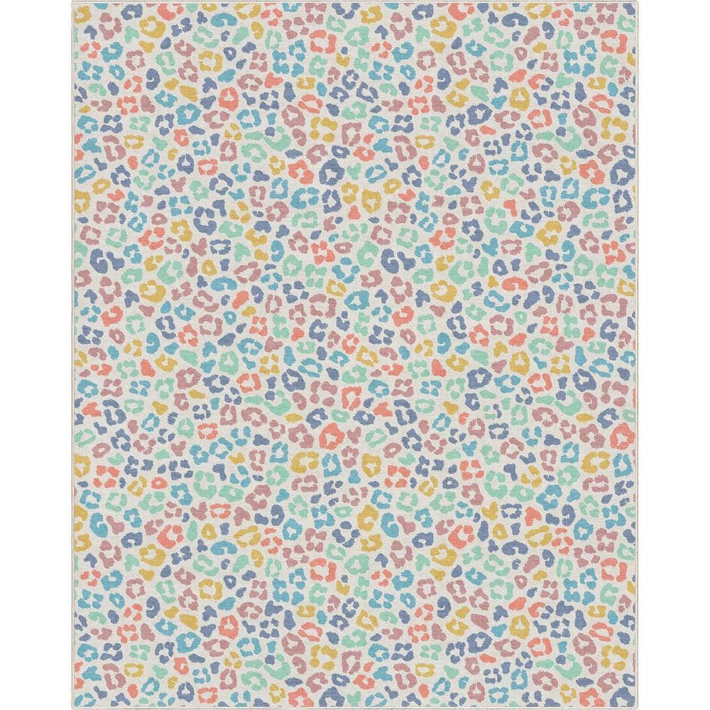 Well Woven Multi 5 ft. x 7 ft. Animal Prints Leopard Contemporary ...