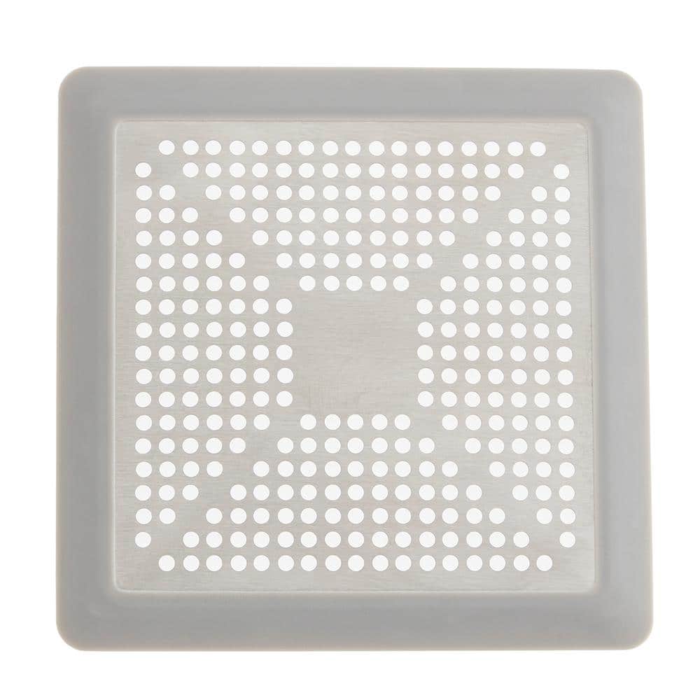 Everbilt 6 in Square Shower Drain Strainer 868650 - The Home Depot