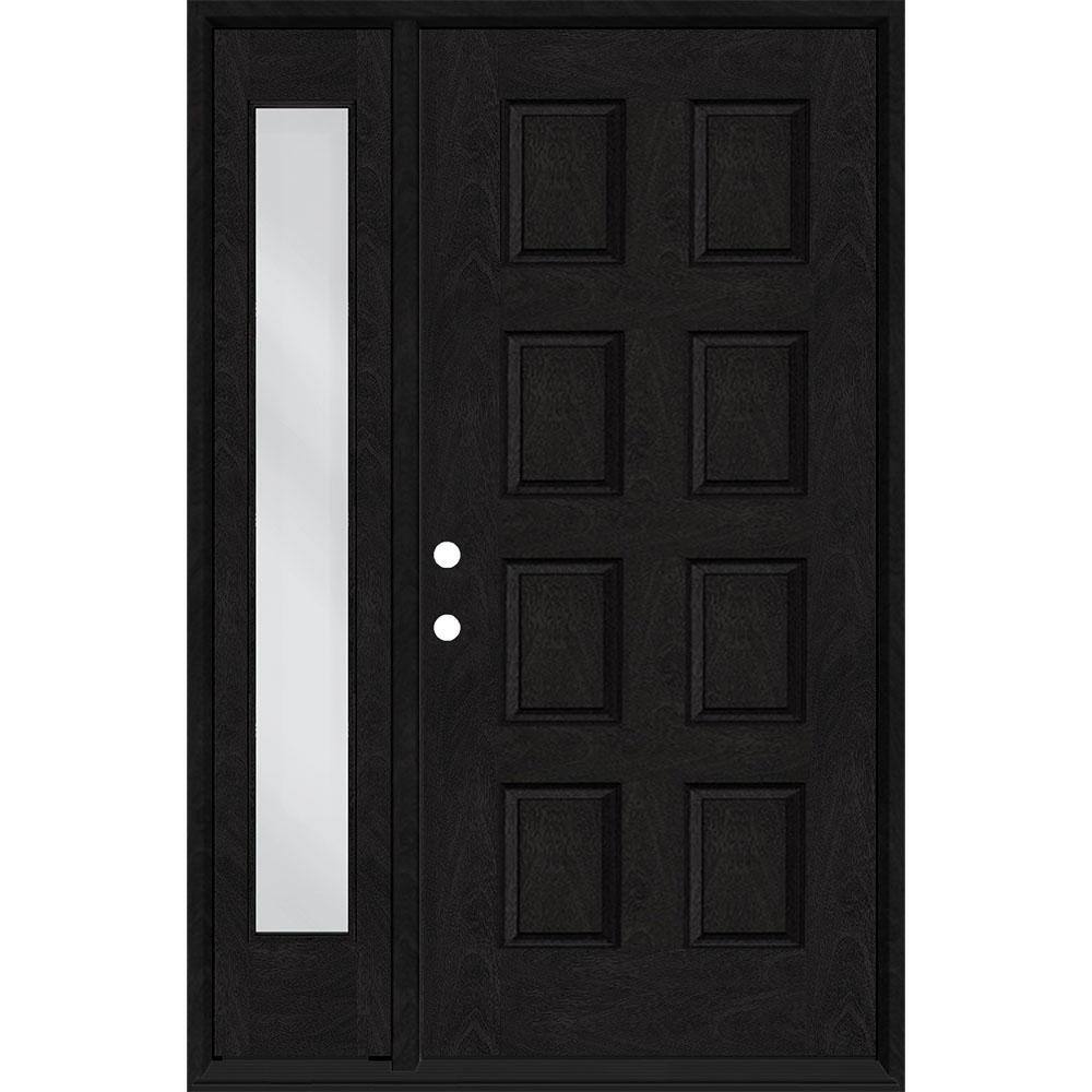 Steves & Sons Regency 51 in. x 96 in. 8-Panel RHIS Onyx Stain Mahogany ...