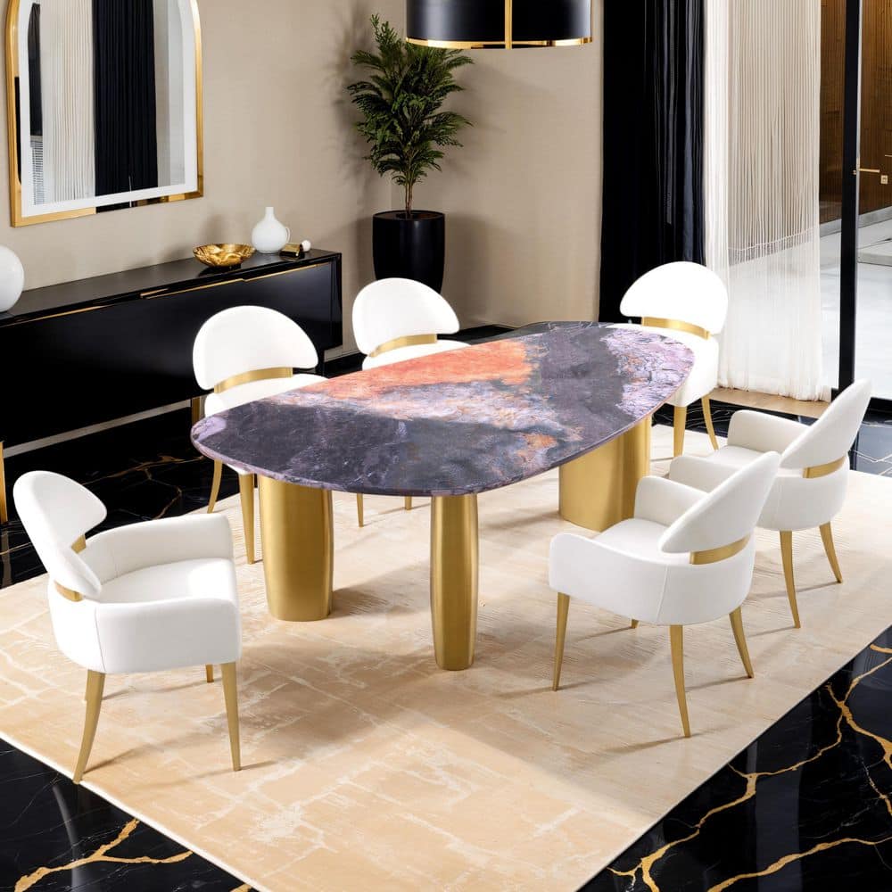 Furniture of America Varand 7-Piece Triangle Black/Gray Contemporary ...