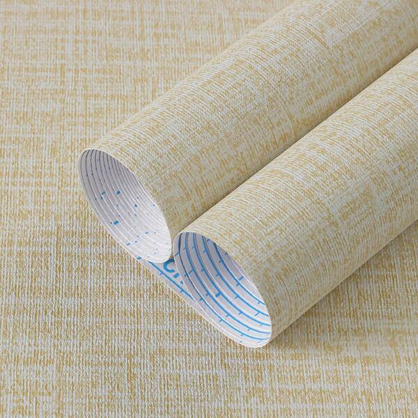 Cream Grasscloth Solid Color Contact Paper Peel and Stick Wallpaper ...