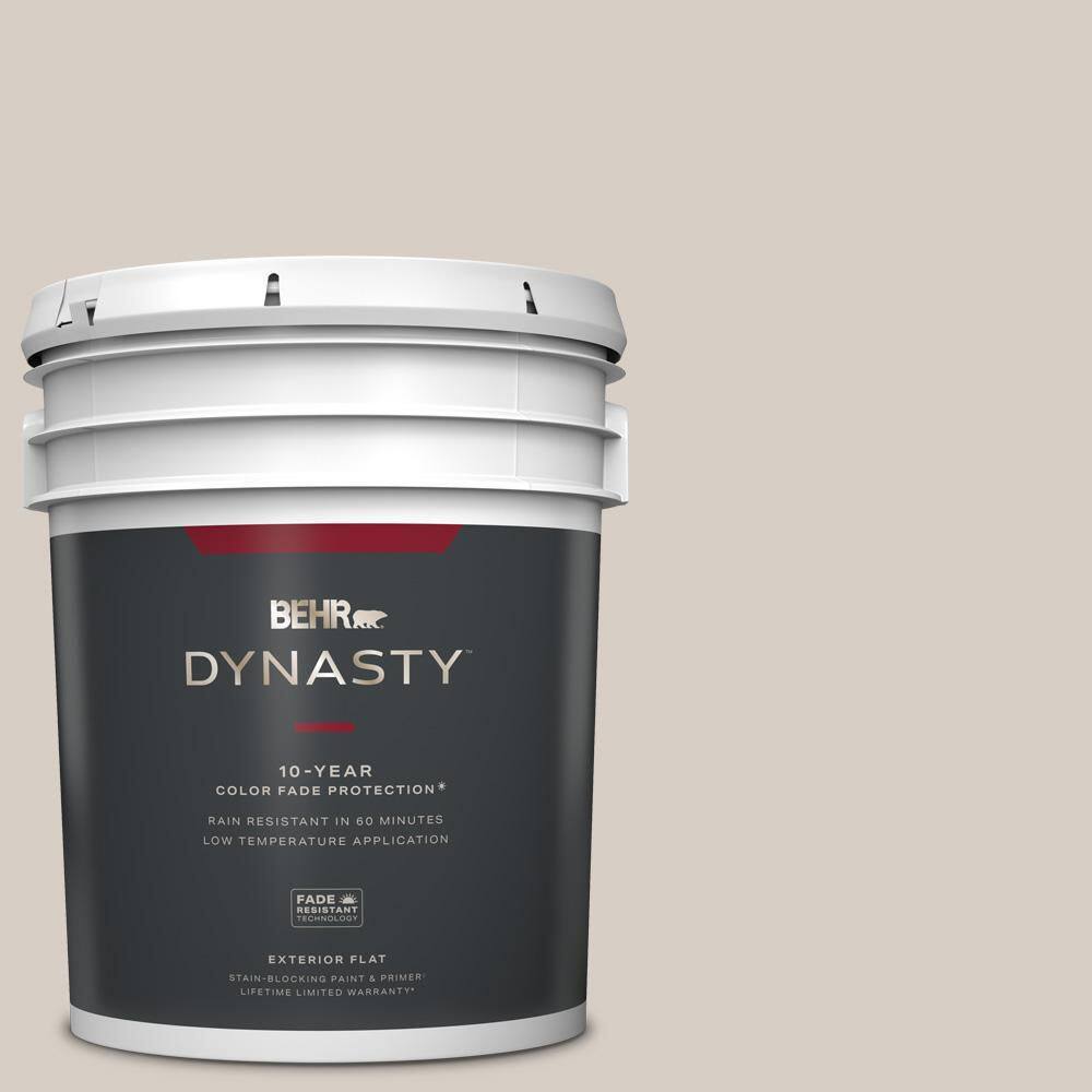 BEHR DYNASTY 5 gal. #MQ3-06 Granite Dust Flat Exterior Stain-Blocking ...