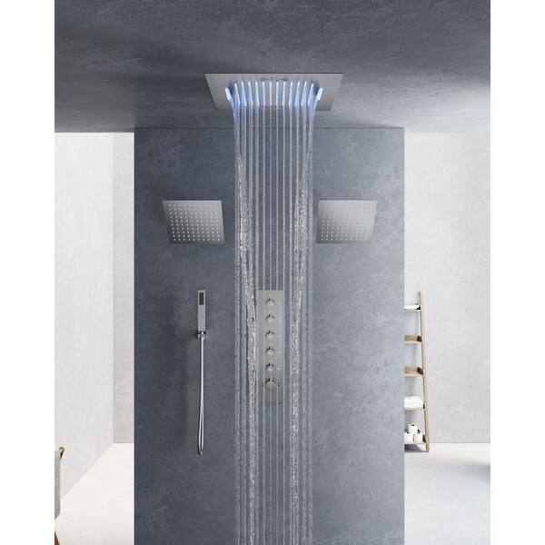 Cranach Thermost Atic 31 Spray Patterns 20 In Square Led Mood Lighting