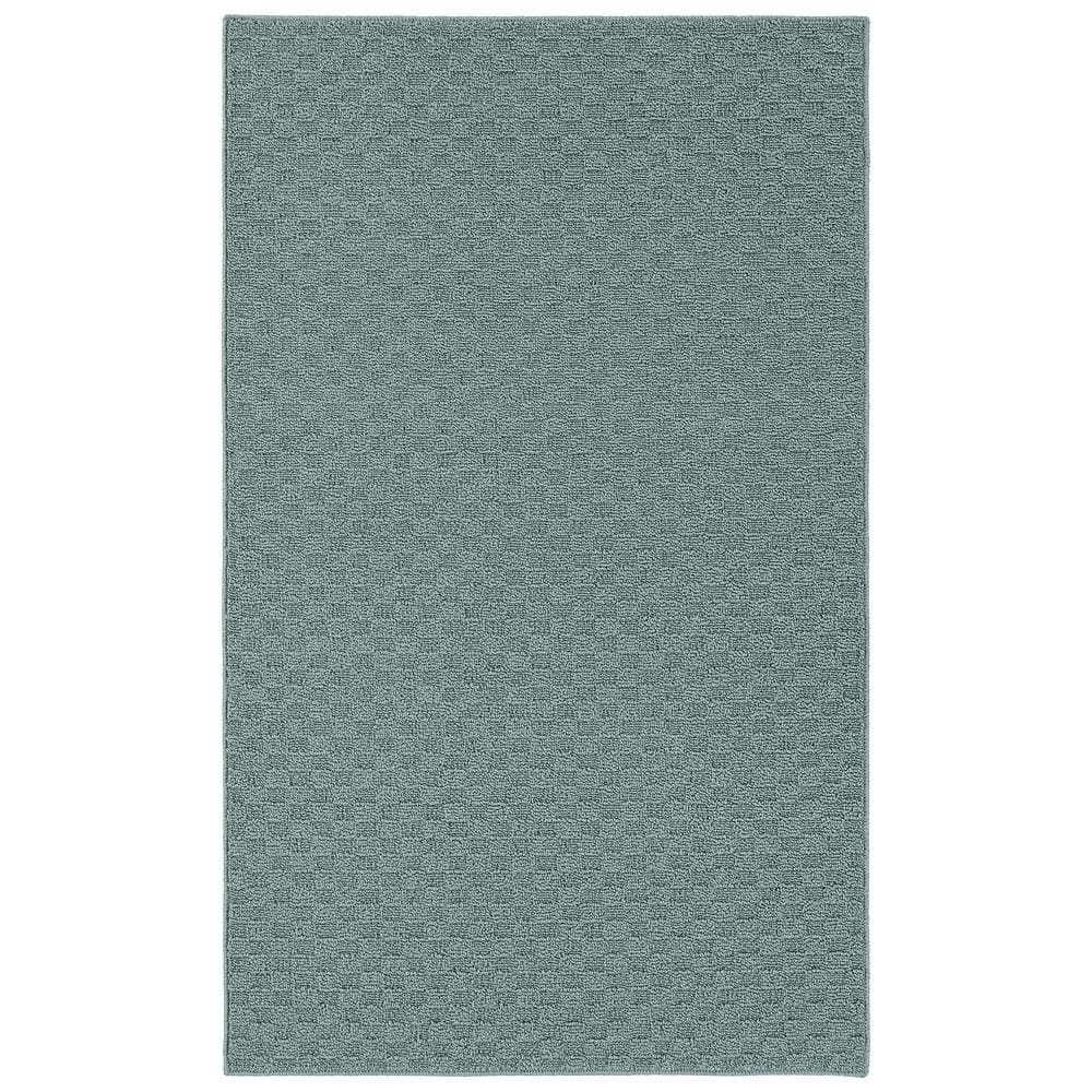 Garland Rug Town Square Sea Foam 3 ft. x 5 ft. Geometric Area Rug ...