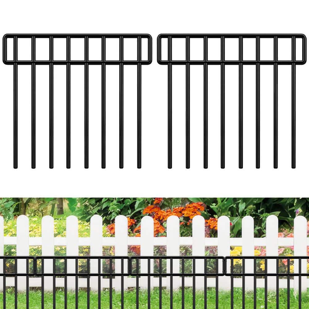 20 ft. L X 13 in. H Rustproof Metal Fencing Posts Garden Animal for ...